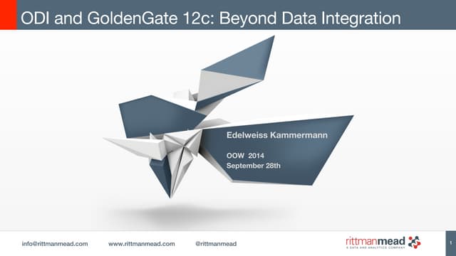 Integrating Oracle Data Integrator With Oracle Goldengate 12c Ppt