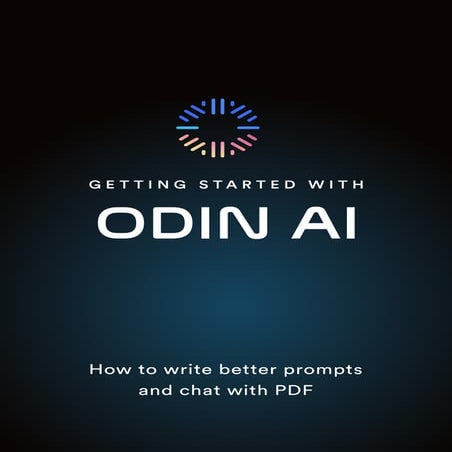 Odin AI: Getting Started with Chat with PDF: A Beginner's Guide | PDF