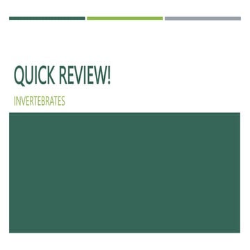 Invertebrates review questions Invertebrates review questions | PPTX ...