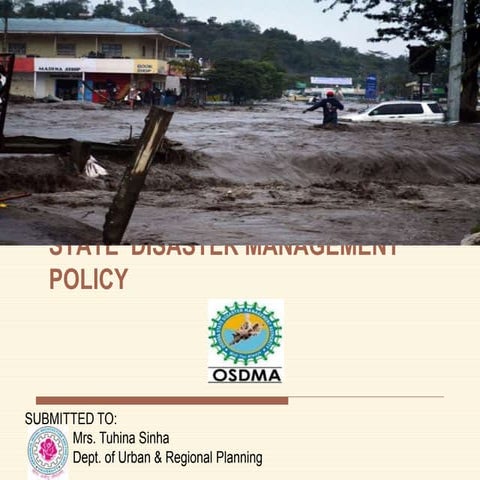 Odisha Disaster Management Policy | PPTX