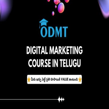 ODMT - Online Digital Marketing Course.. | PDF