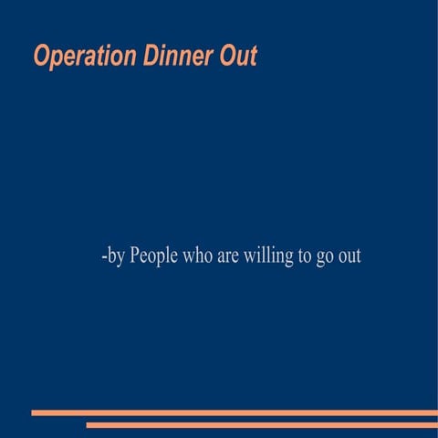 Dinner out | PPT
