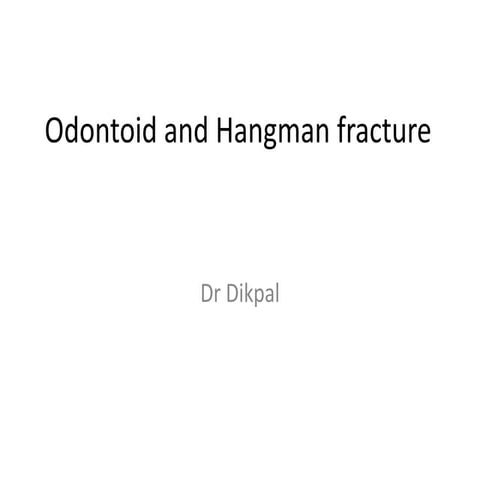 Hangman Fracture Classification