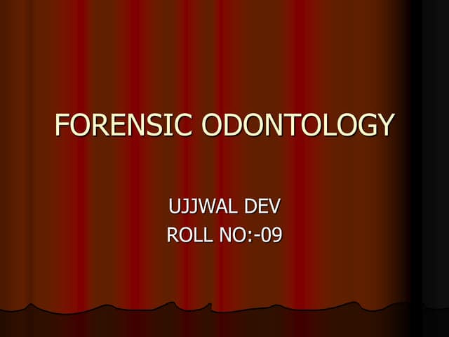 Bite Marks (FORENSIC DENTISTRY) | PPTX