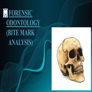 Bite Marks (FORENSIC DENTISTRY) | PPTX
