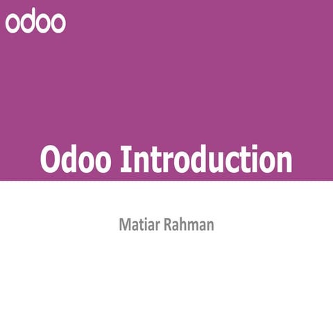 Odoo How to - Session - 1 | PDF
