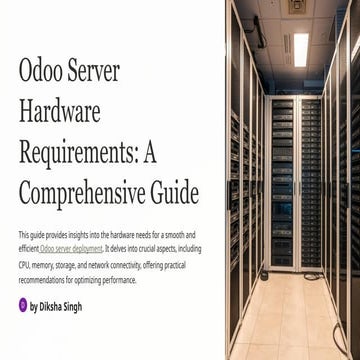 Odoo Server Hardware Requirements A Comprehensive Guidepptx