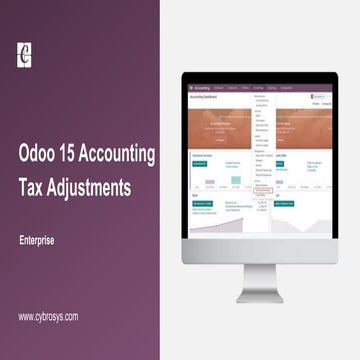 Odoo 15 Accounting Tax Adjustments | Odoo 15 Enterprise Edition | PPTX