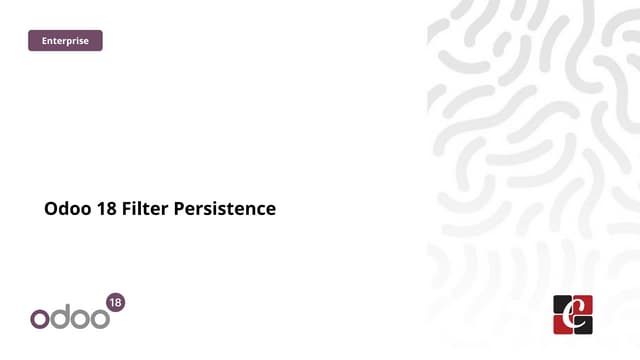 Odoo 18 Filter Persistence Odoo Slides Pptx Operating Systems 2878