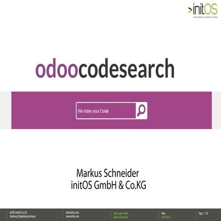 Odoo code search | PPT