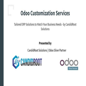 Odoo Customization Services By Candidroot Solutions Pdf