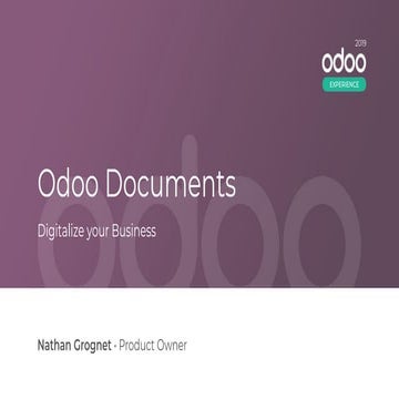 Odoo Documents - Digitalize your Business | PDF
