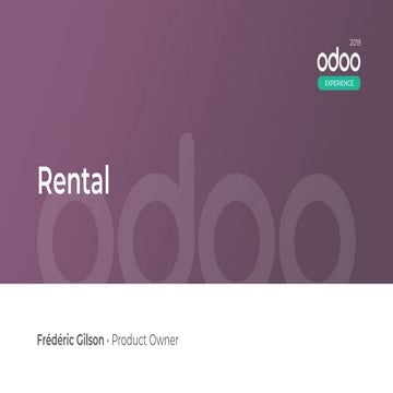 Odoo Rental | PDF