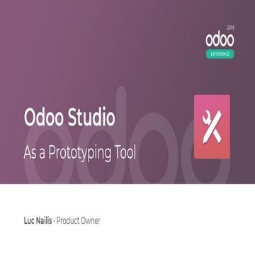Odoo Studio as a Prototyping Tool | PPT