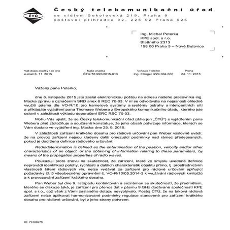 Odpoved Panu Peterkovi | PDF