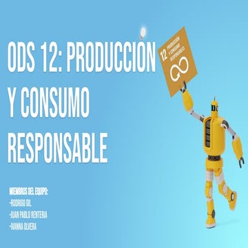 Ods 12 producción y consumo responsable | PDF