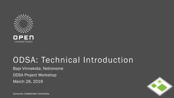 ODSA - OCP Welcome | PPT