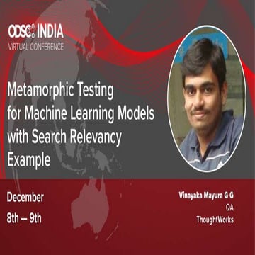 Metamorphic Testing For Machine Learning Models With Search Relevancy Example Ppt 5670