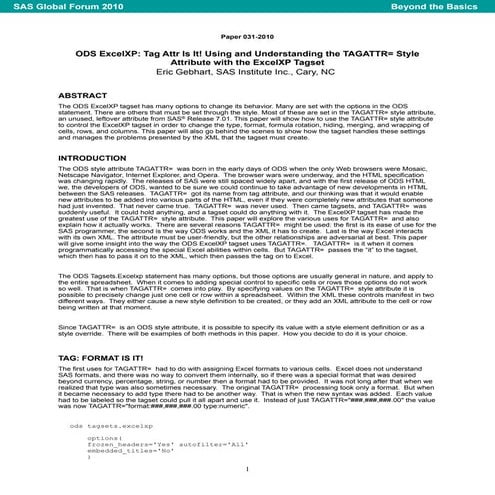 ODS ExcelXP | PDF