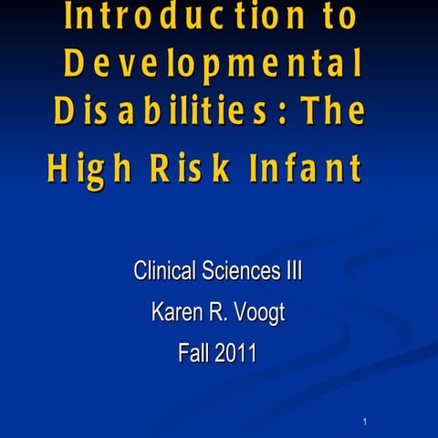 Odu%20 clinical%20sciences%20iii%20high%20risk%20infant%202011[1] | PPT