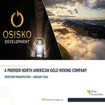 Osisko Development - Investor Presentation - Jan 24 | PDF