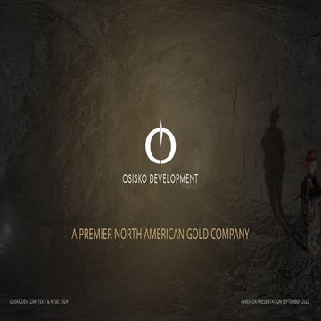 Osisko Development Corp. - Corporate Presentation, June 13, 2022 | PDF