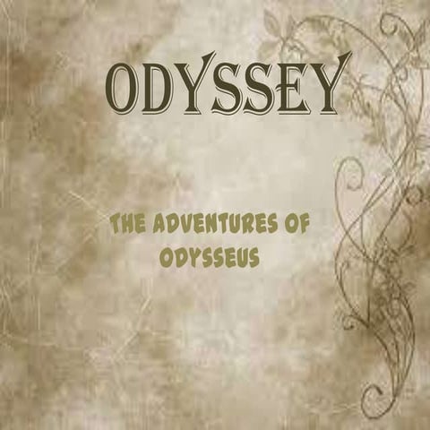 Odyssey The Adventures of Odysseus | PPTX