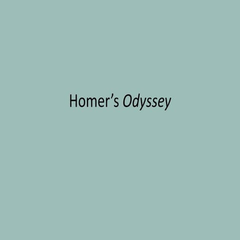 Homer's Odyssey | PPT