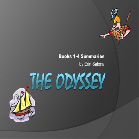 Odyssey Books 1-4 Summaries | PPTX