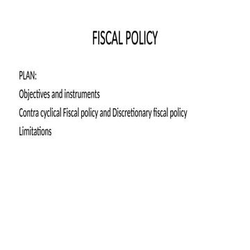 OE 1 REVISED FISCAL POLICY Presentation | PPTX
