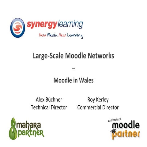 OEB 2009 - Large Scale Moodle Networks | PPT | Technology & Computing