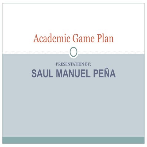 Academic Game Plan | PPT