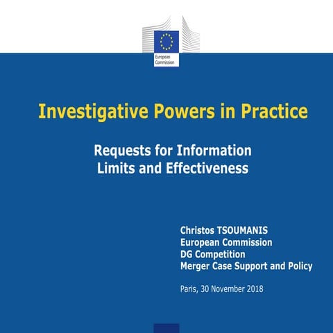 Investigative powers in practice – EUROPEAN UNION – November 2018 OECD ...