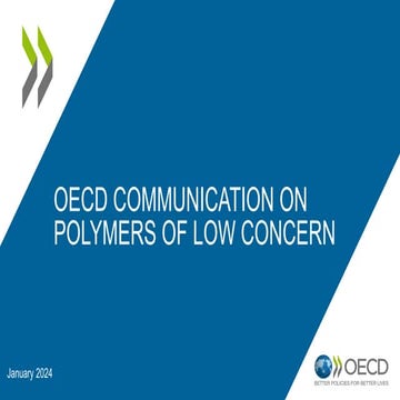 OECD communication on polymers of low concern | PDF