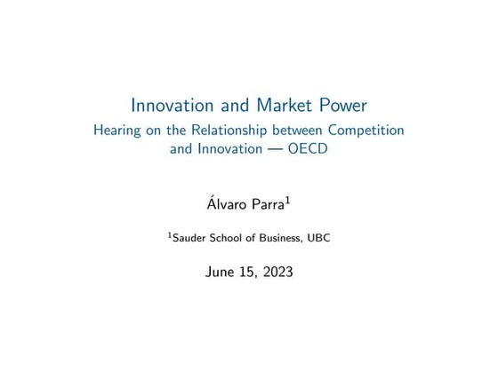 Algorithmic competition – Michal Gal – June 2023 OECD discussion | PPT