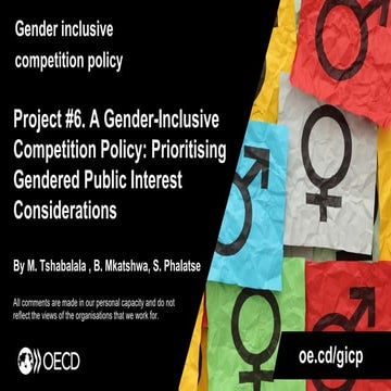 OECD Gender Inclusive Competition Toolkit - Key Figures | PDF