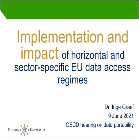 Data Portability and Interoperability – GRAEF – June 2021 OECD ...