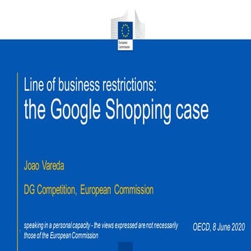 Line of business restrictions – DG COMP European Commission – June 2020 ...