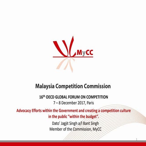 Small and developing competition agencies – Competition Commission of ...