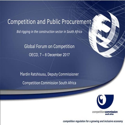 Small and developing competition agencies – Competition Commission South Africa – December 2017 ...