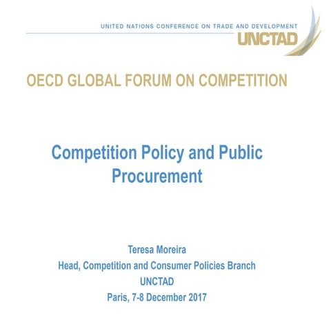 Small and developing competition agencies – UNCTAD – December 2017 OECD ...