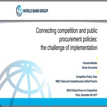 Small and developing competition agencies – WORLD BANK – December 2017 ...