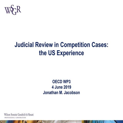 The standard of review by courts in competition cases – JACOBSON – June ...