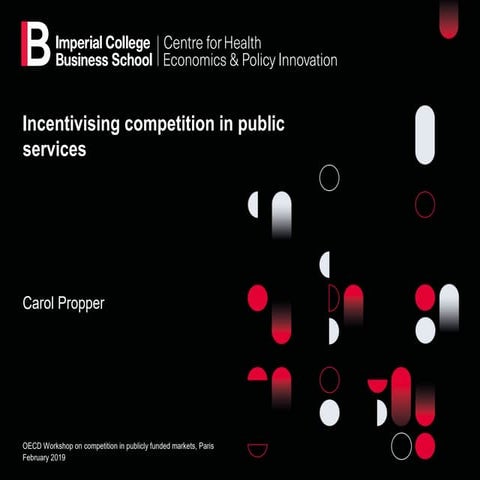Incentivising competition in public services | PPT