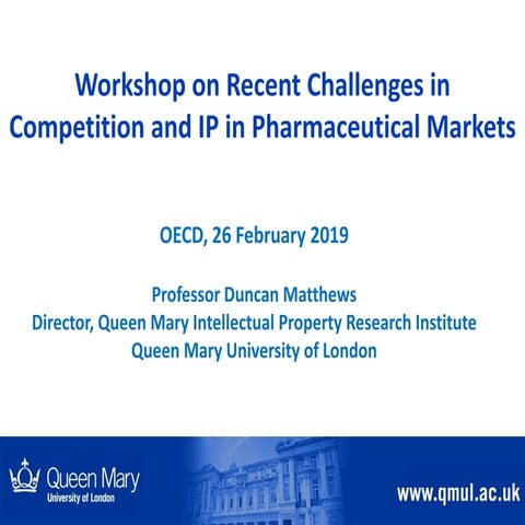 Duncan Matthews - Queen Mary University of London | PDF