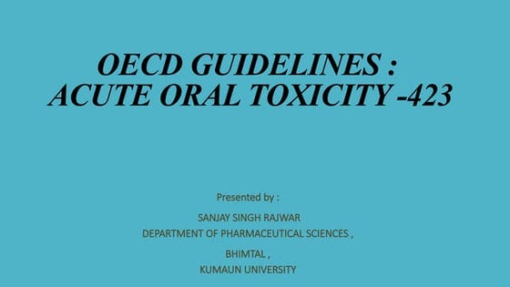 Acute dermal toxicity-402 | PPTX | Skin and Dermatology | Diseases and ...