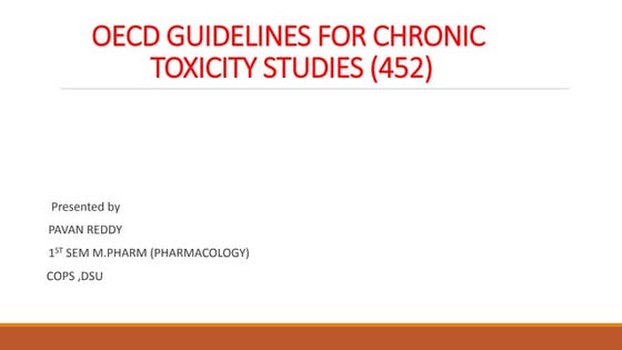 Oecd acute,subacte, sub chronic dermal toxicity studies(402, 410, 411 ...