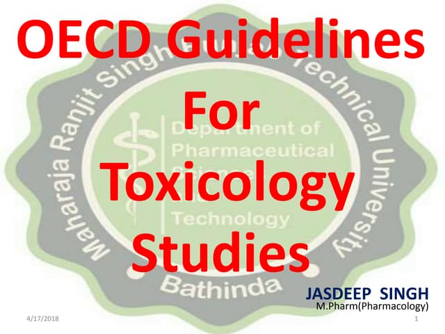 Oecd acute,subacte, sub chronic dermal toxicity studies(402, 410, 411 ...