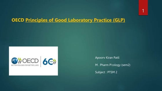 OECD principles of Good Laboratory Practice. | PPT