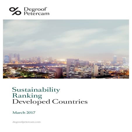 Degroof Petercam sustainable OECD country ranking | PDF